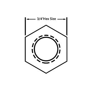 TC Sportline WH-LN12UN190BK24, 24 pcs Black Bulge Acorn Wheel Lug Nuts 1/2-20 Closed End 1.9" XL Tall 3/4" Hex