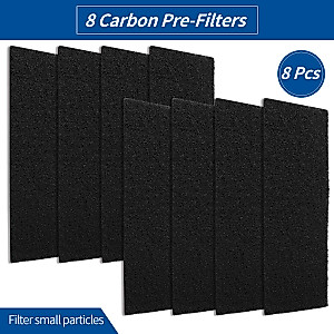Gazeer True HEPA Replacement Filters for Holmes Aer1 Series Total Air Filter Replacement Filters for HAPF30AT and HAP242-NUC(6 Pcs HEPA Filters + 8 Pcs Pre Filters)