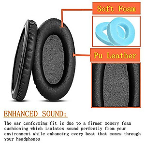 1Pair Ear Pads Cushion Pillow Compatible with Shure SRH1540 srh 1540 Headsets Replacement Earmuffs Covers