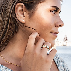 Vintage Pear Cut Stud CZ Earrings | Gold Plated | Cubic Zirconia Solitaire Studs