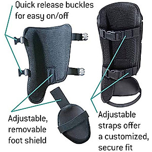 G-Form Batter's Leg Guard, Silver, LH Hitter, Youth