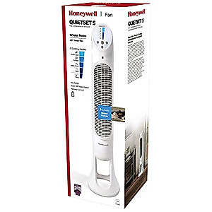 Honeywell QuietSet Tower Fan 5 Speed - White