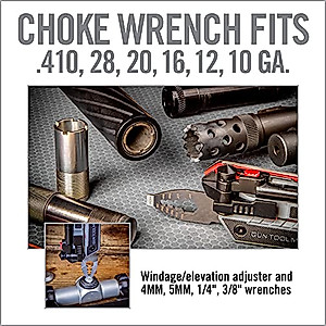 Real Avid Gun Tool Max, 37-in-1 Multitool for Gunsmithing, Includes Pliers, Wire Cutters, Knife Blade, Universal Choke Wrench, Bits, Wrenches & Sheath, Perfect EDC Tool for Hunting & Gun Owners black