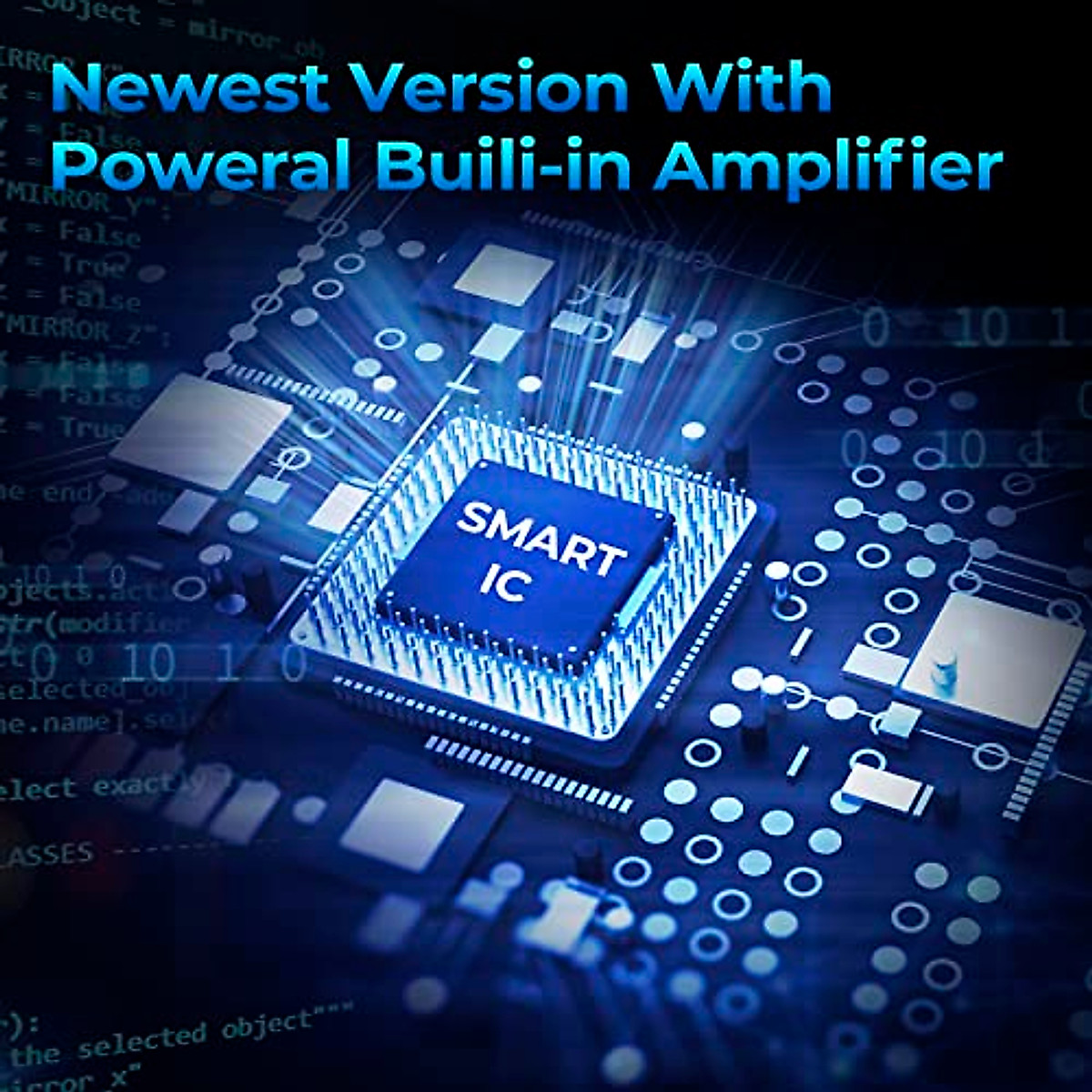 Amplified HD Digital Indoor/Outdoor TV Antenna Long 420+ Miles Range,Support 360°Reception 4K 1080p for Smart/Old Television,Amplifier Signal Booster for Local Channels-18ft Coaxial Cable