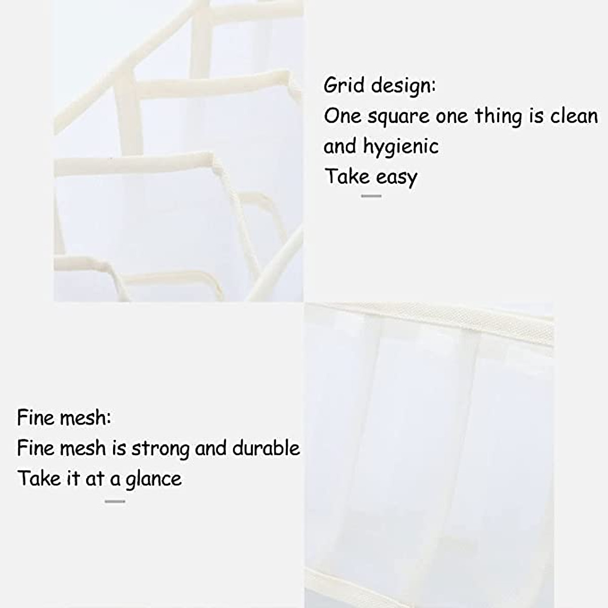 MSJJ 2PCS Wardrobe Clothes Organizer, 7 Grid Jeans + T-Shirt Compartment Storage Box, Foldable Portable Cupboard Drawers Organiser for T-Shirt, Jeans (White)