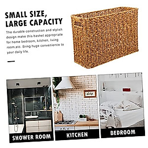 1pc Storage Basket Kids Storage Organizer for Book Storage Box Kids Storage Box Water Hyacinth Cube Hyacinth Toilet Paper Basket Baby Nursing Seagrass Basket Packing Basket