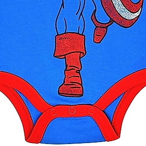 Marvel Avengers Newborn Baby Boys 5 Pack Short Sleeve Bodysuits Classic 0-3 Months