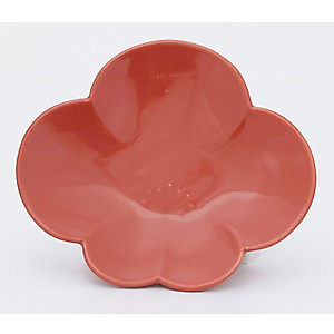 24to3西富陶磁器(Nishitomi) Arita Ware Hakushiyama Kiln Lucky Plate 2 Color Set Red and White Plum