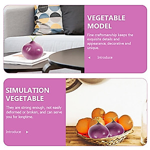 SAFIGLE 10pcs Home Decor Onion Fake Vegetable Model Desktop Decor Vegetable Photo Props Simulation Vegetables Decor False Food Model Artificial Vegetable Decor Foam Fake Fruit Pretend