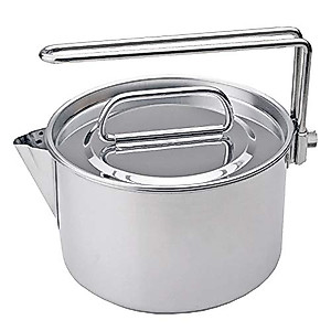 Captain Stag M-7296 Camping Kettle Cooker, 5.5 inches (14 cm), 0.5 gal (1.3 L)