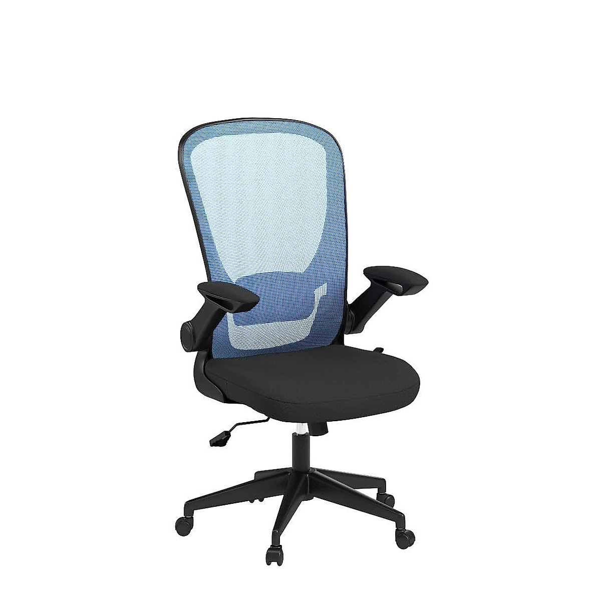 Home Office Chair Ergonomic Desk Chair Mesh Computer Chair with Lumbar Support Flip-up Arms Swivel Rolling Executive Task Chair Adjustable Chair for Adults(Blue)