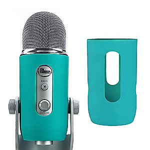 YOUSHARES Blue Yeti Protector - Full Protection Silicon Cover for Yeti & Yeti Pro Microphone (Jade Green)