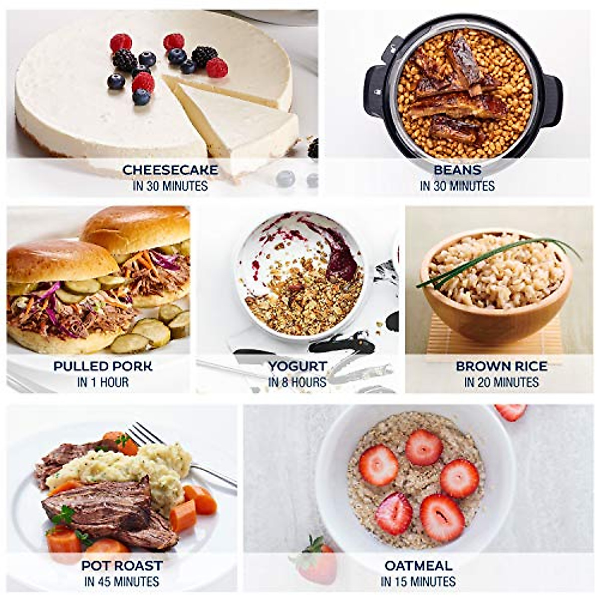 Zavor LUX Edge, 8 Quart Programmable Electric Multi-Cooker: Pressure Cooker, Slow Cooker, Rice Cooker, Yogurt Maker, Steamer and more - Stainless Steel (ZSELE03)