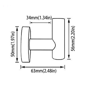 SEABEFORE White Towel Hooks Coat Hook, Robe Hook for Bath and Kitchen,Bathroom Hardware Accessories, SUS 304 Stainless Steel Wall Hook 2 Count