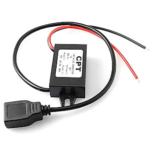 DGZZI DC Converter Buck Module 12V to USB 5V 3A DC-DC Converter Step Down Adapter for Car