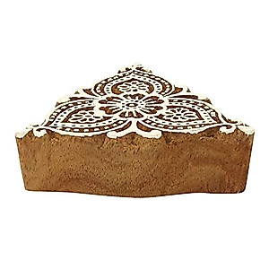 CRAFTSTRIBE Decorative Textiles Hand Carved Fabric Printing Stamps Wooden Printing Blocks