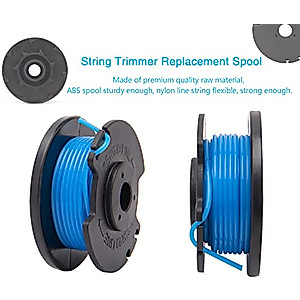 NOTETOUPT AC14RL3A String Trimmer Replacement Spool Line Compatible with Ryobi One+ 24V, 18V, and 40V Cordless Trimmers 0.065" Autofeed Replacement Spool (8 Spools + 1 Cap) by Rain King