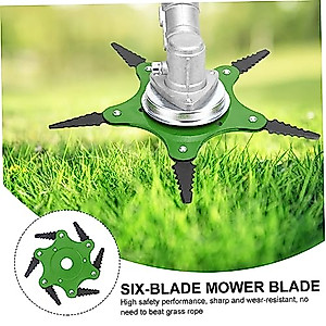Yardwe Metal 1pc Metal Lawn Mower Lawn Mower Blade Grass Weeder Head Grass Jewelry Tray Colorful