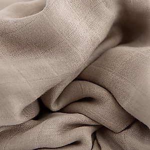 Little Unicorn – Caramel Deluxe Swaddle Set | Set of 2 | 100% Rayon Muslin from Bamboo | Super Soft | Newborns and Infants | Large 47” x 47” | Machine Washable