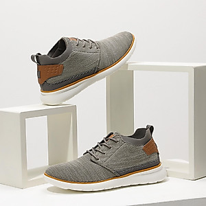 Bruno Marc Mens Mesh Fabric Fashion Sneakers Casual Oxfords Lightweight Breathable Versatile Walking Shoes, Grey - 13 (Zero-01)