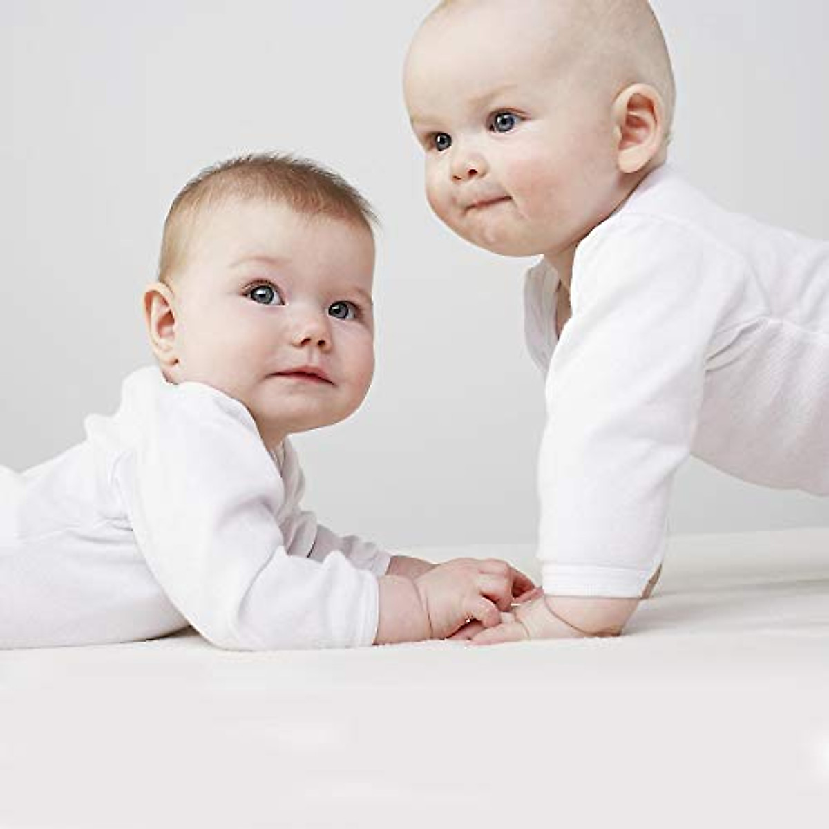 Brix Baby Toddler Boys' Long Sleeve - 4-Pack Cotton Tagless Tee Shirts. 12m