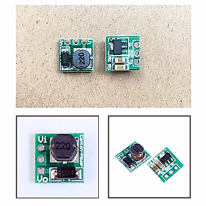 Comidox 1.5V 1.8V 2.5V 3V 3.3V 3.7V 4.2V to 5V DC-DC Step Up Power Module Voltage Boost Converter Board 0.9-5V to 5V 5PCS