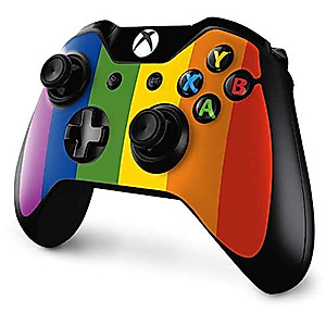 Skinit Decal Gaming Skin compatible with Xbox One Controller - Originally Designed Vertical Rainbow Flag Design