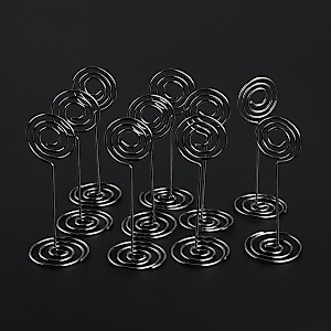ULTNICE 10pcs Swirl Table Number Photo Holder Stands for Weddings Party Gatherings