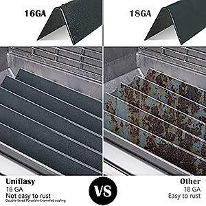 Uniflasy 7507 Grill Replacement Part Kit for Weber Genesis Silver A, Spirit 200 Series, Spirit 500, Spirit E-210, Spirit E-200, S-200, S-210 7507 Grill Burner Tube Set with 7535 Flavorizer Bar, 7534