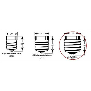 Creative Hobbies® 10J Flicker Flame Light Bulb -Flame Shaped, E26 Standard Base, Flickering Orange Glow - Box of 5 Bulbs