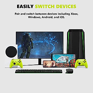 Xbox Core Wireless Controller – Electric Volt – Xbox Series X|S, Xbox One, and Windows Devices