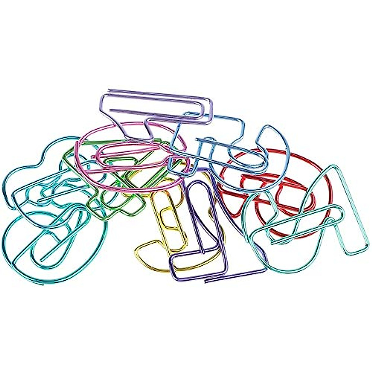 10 Pieces Paper Clips 0-9 Numbers Paperclips Paper Clamps for Office Supplies School Student Art Supply
