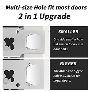 Portable Door Lock for Travel, Hotel Door Locks for Travelers, Two Function Reliable Safety Door Security Devices, Perfect for Doors in Hotel, Apartment(Upgraded)