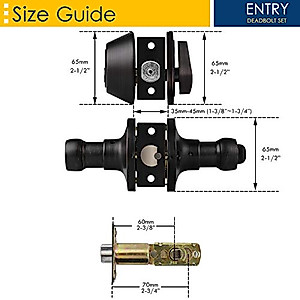 Keyed Entry Door Lock Set, Keyed Alike Single Cylinder Deadbolt with Wave Style Lever, Oil Rubbed Bronze Reversible Leverset for Bedroom, Front Door, Office 4 Pack