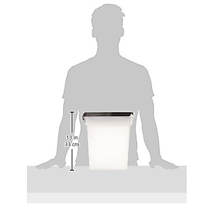 IRIS USA 10 Lbs / 12.75 Qt WeatherPro Airtight Pet Food Storage Container, for Dog Cat Bird and Other Pet Food Storage Bin, Keep Pests Out, Keep Fresh, Translucent Body, BPA Free, Clear/Black