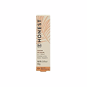 Honest Beauty Tinted Lip Balm | Antioxidant-rich Acai Extracts + Avocado Oil | EWG Certified, Vegan, Cruelty Free | White Nectarine