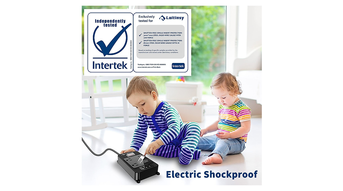 Outdoor Power Strip Weatherproof with 4 Outlets, Outdoor Surge ...