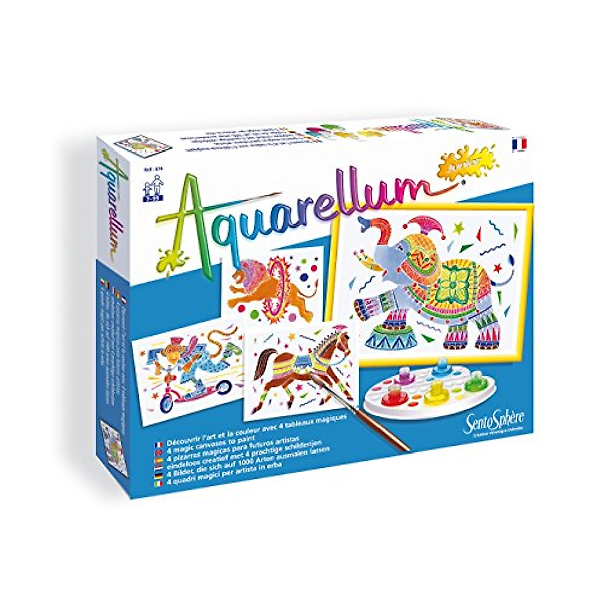 SentoSphere Aquarellum Junior - Circus - Arts and Crafts Watercolor Paint Set