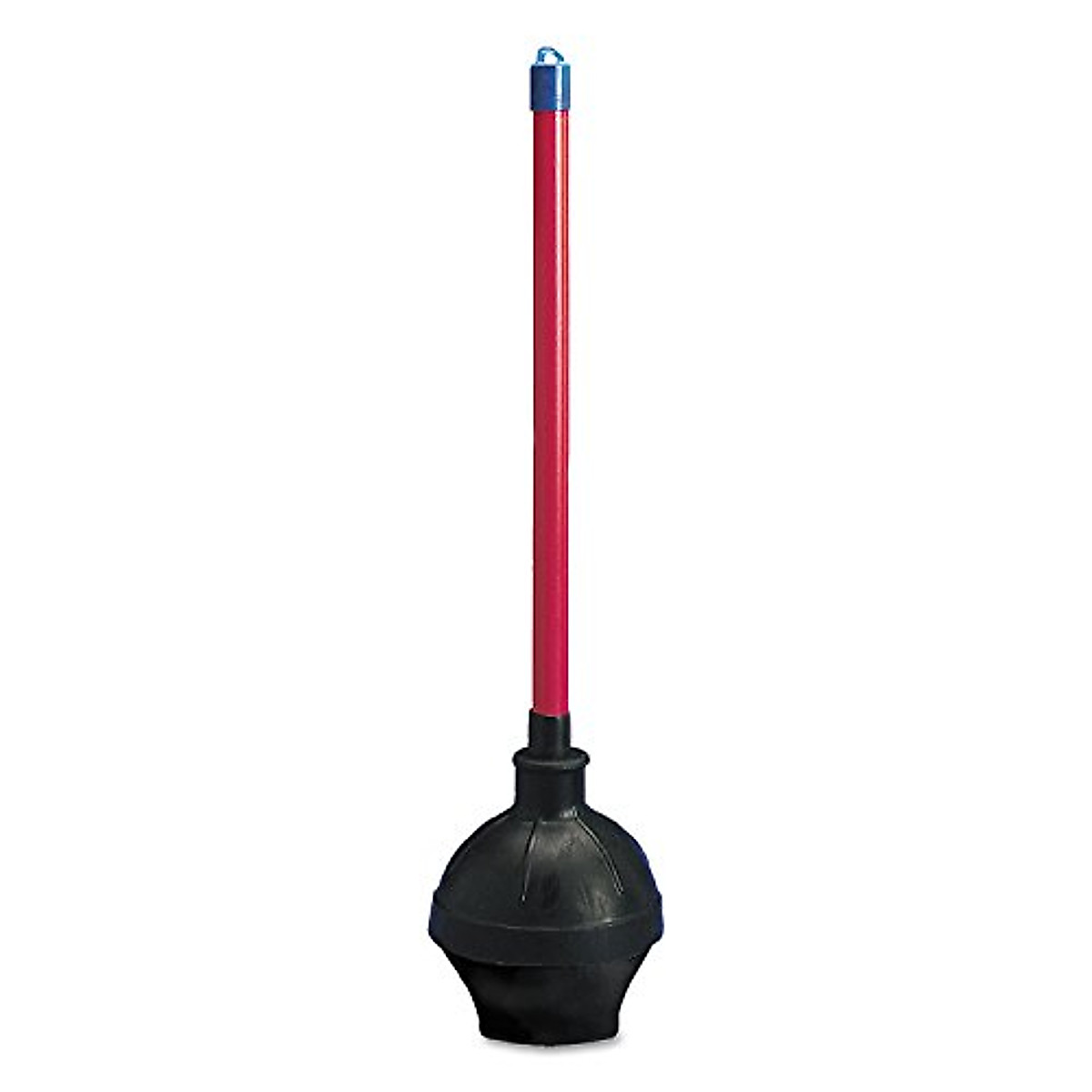 Boardwalk BWK09201EA 18 in. Plastic Handle Toilet Plunger for 5-5/8 in. Bowls - Red/Black