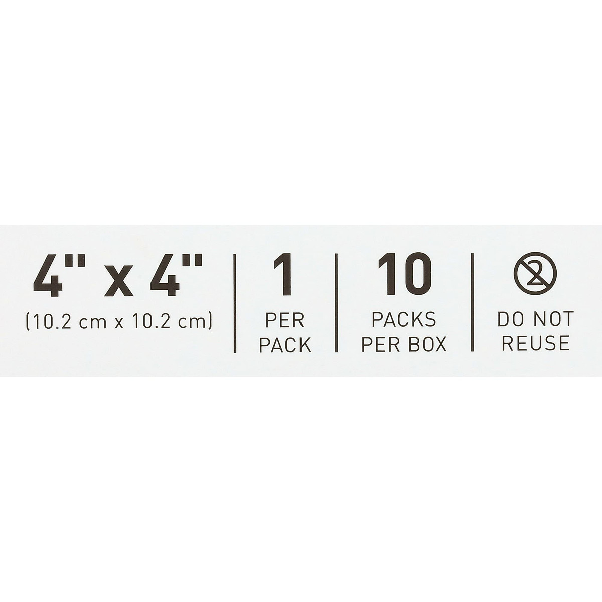 McKesson Hydrocolloid Dressing, Sterile, Thin, 4 in x 4 in, 10 Count, 1 Pack