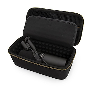 CASEMATIX Studio Case Compatible with Rode PodMic, Shure SM7B Microphone and Other Large Podcast Mics with XLR Recording Accessories - Includes Podcasting Mic Bag Only