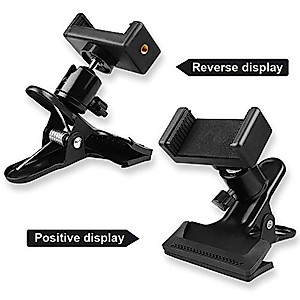 Mr.Power Guitar Bass Head Phone Holder Live Broadcast Bracket Clip Compatible with iPhone, Compatible with Samsung Smart Phones (Guitar Head Phone Holder)