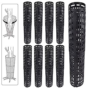 UGarden Plant and Tree Guard Protector, Tree Trunk Protector Around Trunk Bark, Saplings, and Vines, Expandable Tree Bark Protector 19 Inches Tall, Protect from Trimmers, Mowers, and Animals(18 Pack)