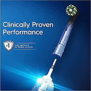 Oral-B CrossAction Toothbrush Head Black, CleanMaximiser Technology, 10 Counts, Mailbox Sized Pack, 7 g