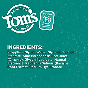 Tom's of Maine Complete Protection Aluminum-Free Natural Deodorant for Men, Sandalwood & Vanilla, 2.6 oz