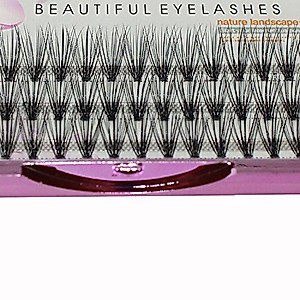 Dedila 8/10/12/14/16/17/18/20mm 60pcs 20 Root Grafting Individual False Eyelashes Mink Natural Long Eye Lashes Cluster Extension Makeup Beauty Fake Eyelash (12mm)