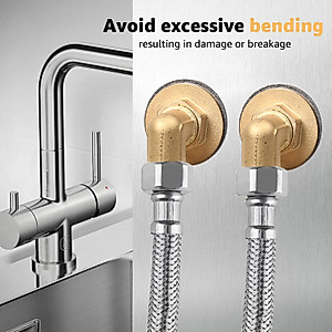 Aomitop 1/2 IPS and G1/2 Faucet Installation kit for Wall Mount Commercial Faucet,backsplash Mount Set