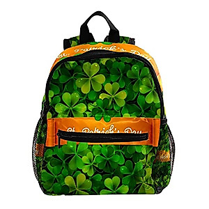 Small Backpack Travel Backpack,Carry On Backpack,st. patrick's day leaves,Women Mini Backpack Casual Daypack