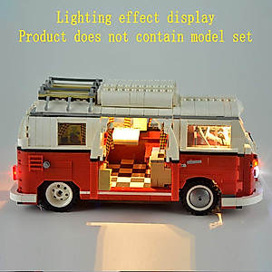 GEAMENT LED Lighting Kit Compatible with Lego VW T1 Camper Van Bus 10220 Creator Expert (Model Set Not Included)