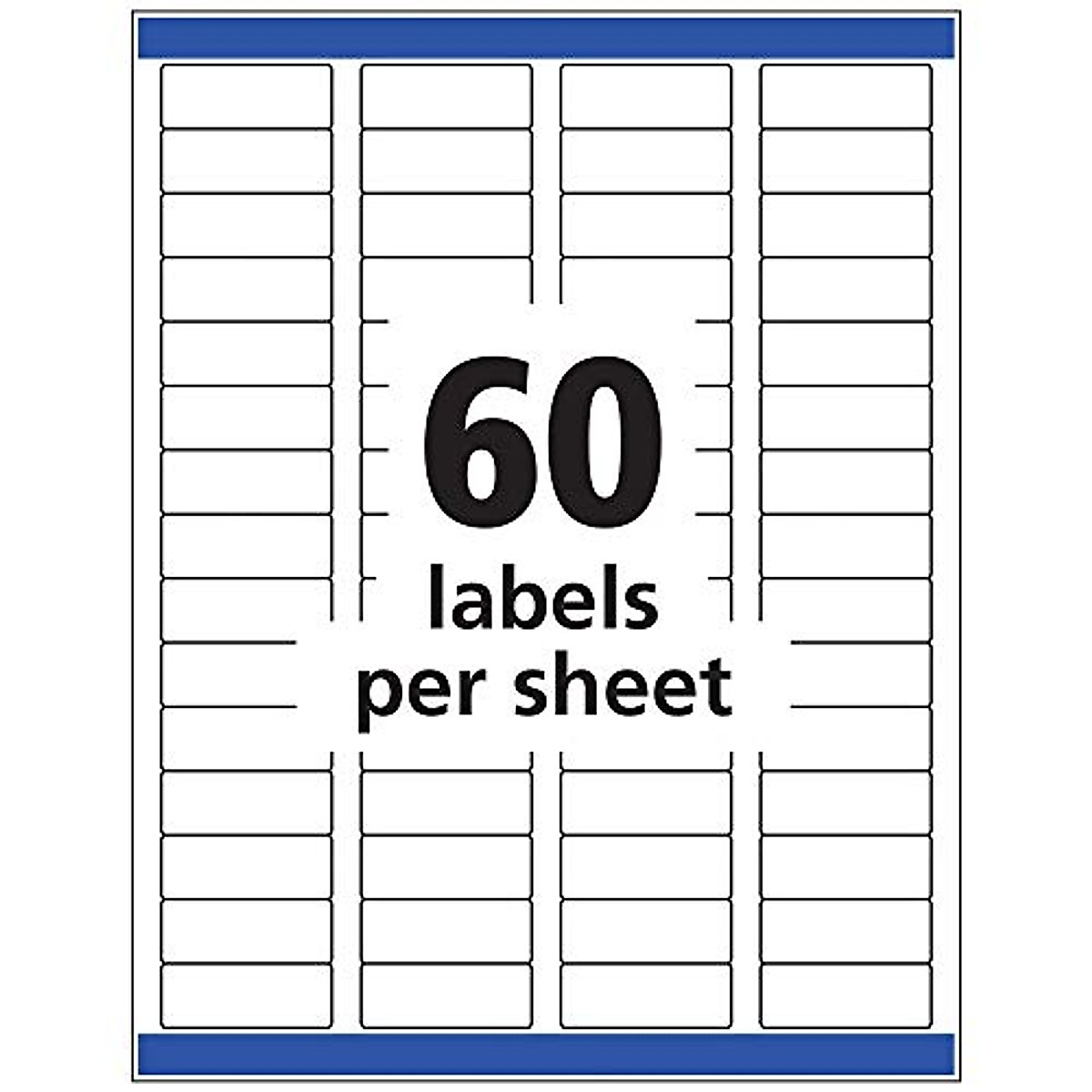 Avery Glossy Crystal Clear Return Address Labels for Laser & Inkjet Printers, 2/3" x 1-3/4" 600 Labels (6520)